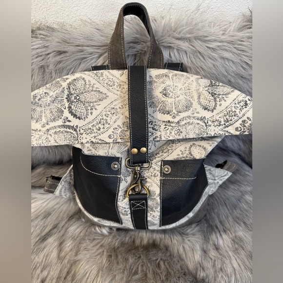 Myra Bag | Bags | Nwt Myra Bag Elegant Black And Gray Womens Backpack ...